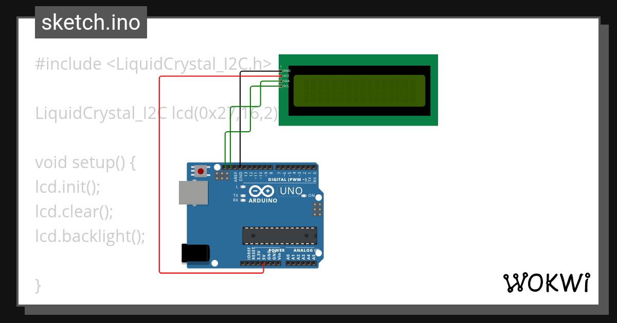 LCD Display - Wokwi ESP32, STM32, Arduino Simulator