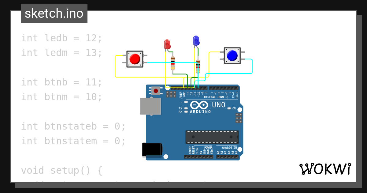 Tombol Wokwi Esp32 Stm32 Arduino Simulator 8183