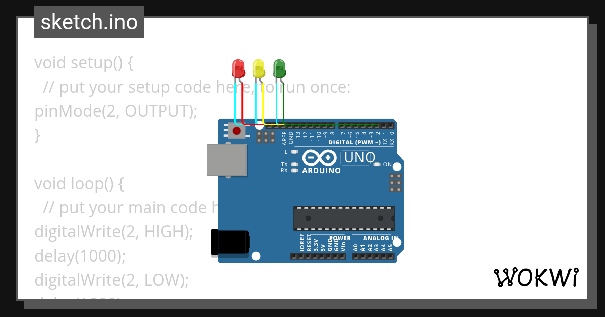 Svetafor mirzohid Copy - Wokwi ESP32, STM32, Arduino Simulator Svetafor mirzohid Copy - Wokwi ESP32, STM32, Arduino Simulator