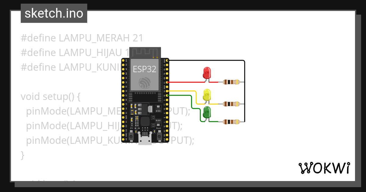 ThomasAdiS(068)-Traffic light - Wokwi ESP32, STM32, Arduino Simulator