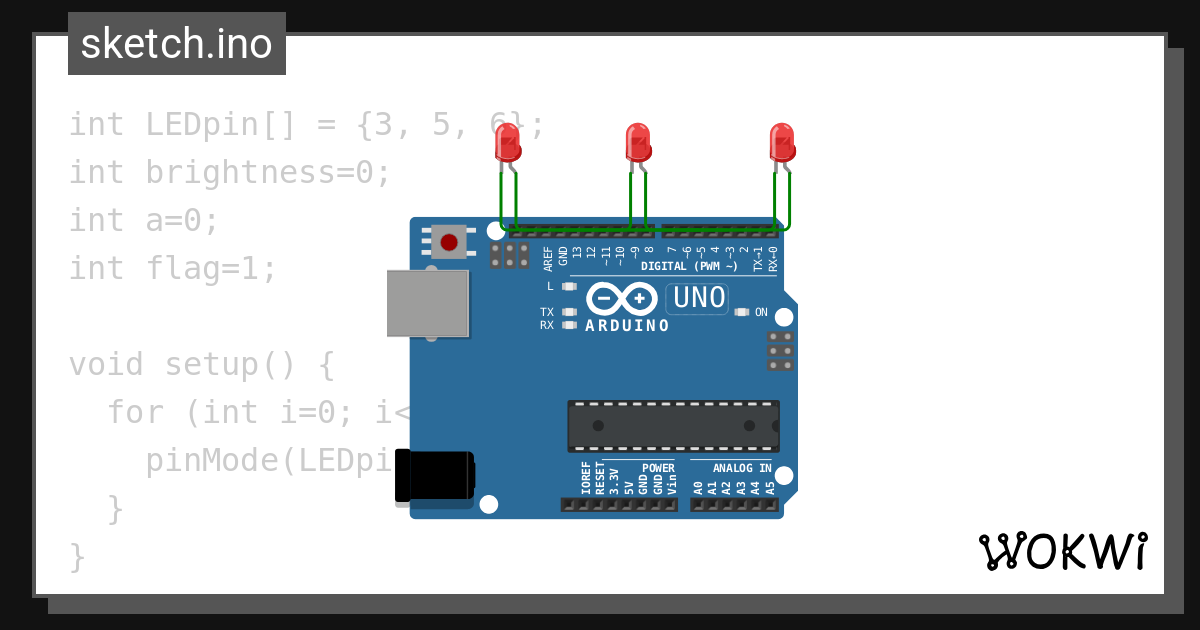 流水呼吸灯 Wokwi Esp32 Stm32 Arduino Simulator 1306