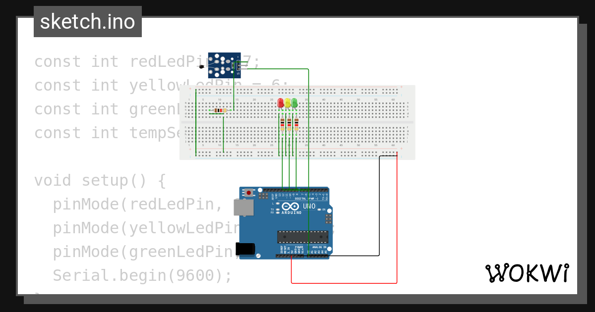 Температурный датчик Wokwi Esp32 Stm32 Arduino Simulator 