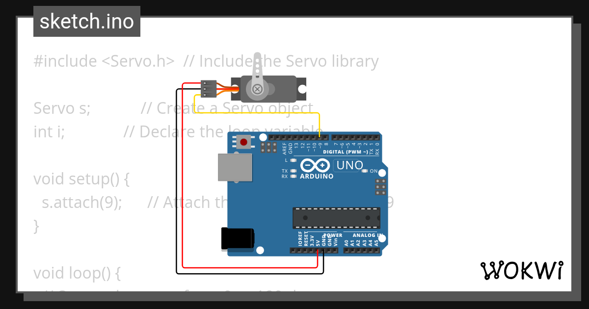 Servo - Wokwi ESP32, STM32, Arduino Simulator