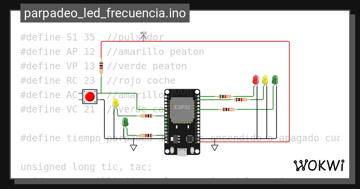 Semáforo Wokwi Esp32 Stm32 Arduino Simulator 8082