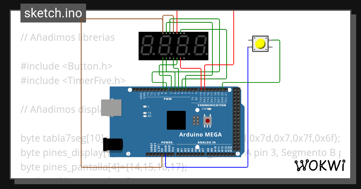 Practica_2.6 - Wokwi ESP32, STM32, Arduino Simulator