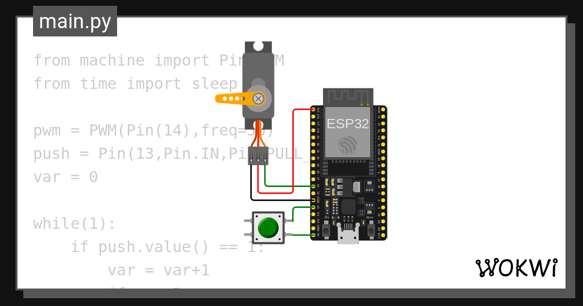 Servo And Push Wokwi Esp32 Stm32 Arduino Simulator 1094