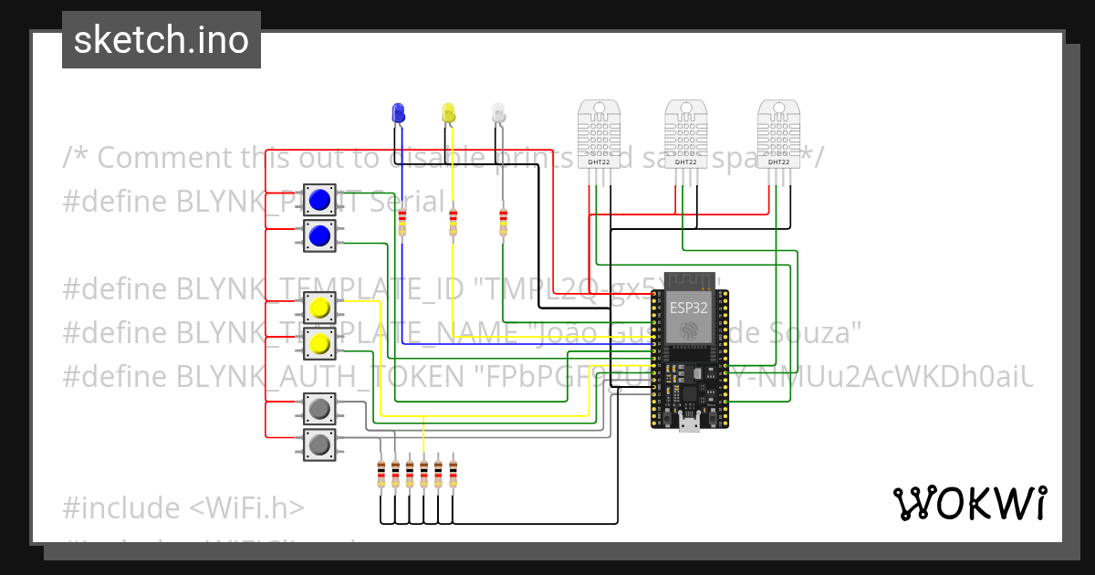 IoT Máquina - Wokwi ESP32, STM32, Arduino Simulator