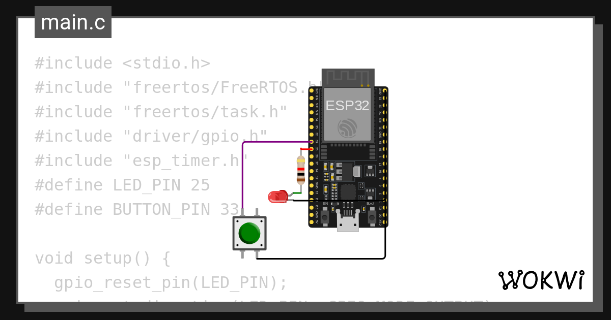 14disparo De Eventos Com Atraso Programado Delay Wokwi Esp32 Stm32 Arduino Simulator 