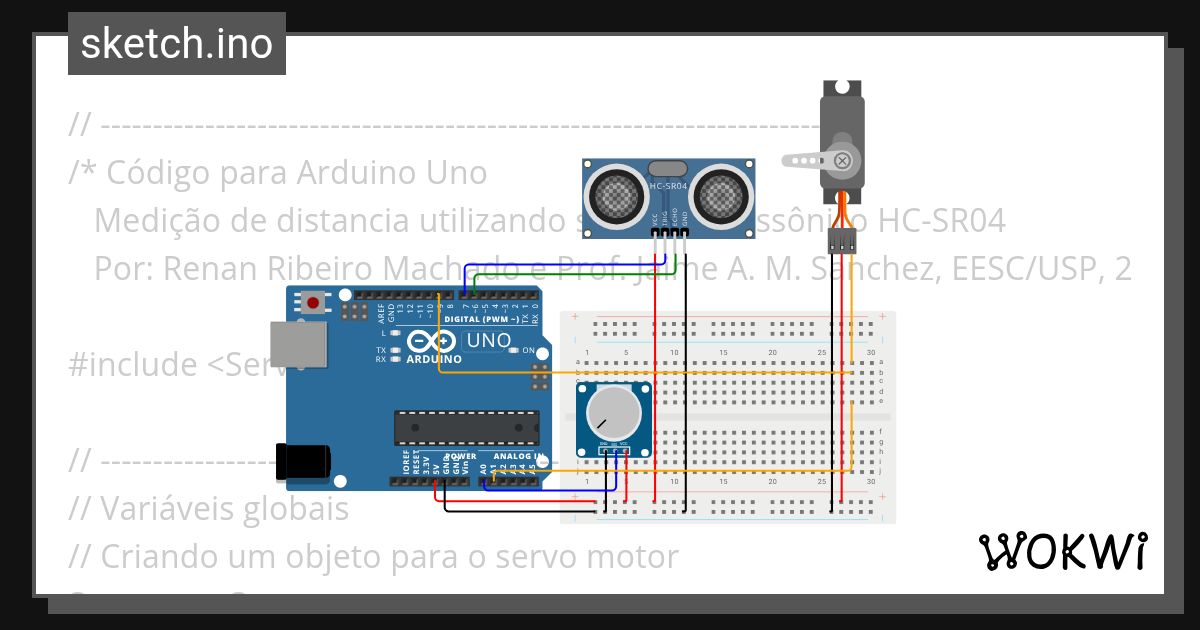 ArduinoUno_SG90_HCSR04_Potenciometro - Wokwi ESP32, STM32, Arduino Simulator