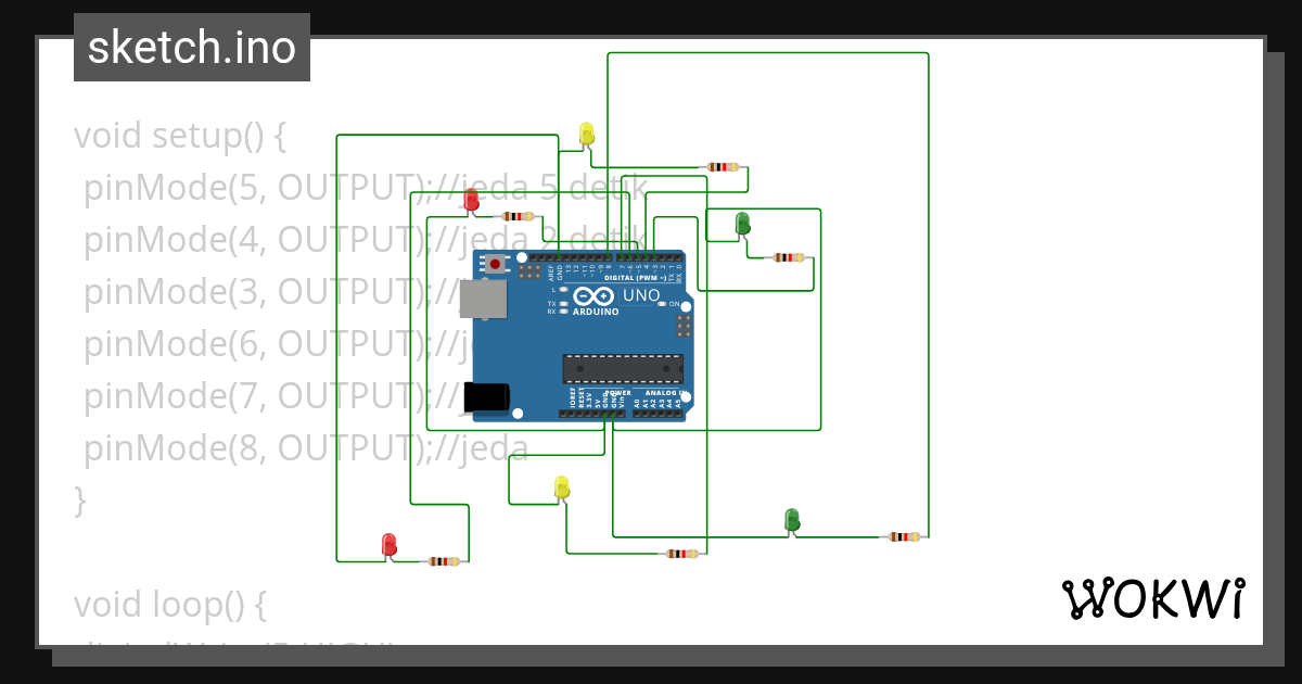 Lampu Merah Fadillah 1211 Wokwi Esp32 Stm32 Arduino Simulator 3618