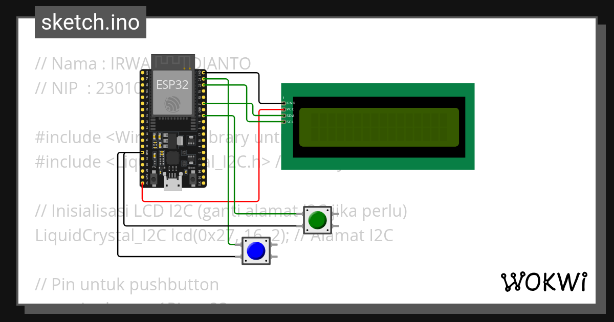 push button - Wokwi ESP32, STM32, Arduino Simulator