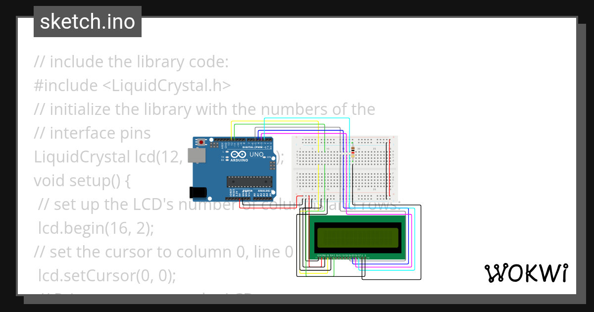 Tugas Lcd 16x2 Wokwi Esp32 Stm32 Arduino Simulator 5113