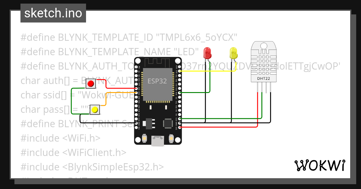 led_blynk - Wokwi ESP32, STM32, Arduino Simulator