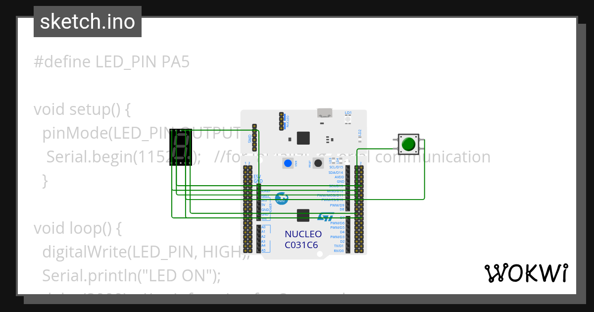 STM Segment counter - Wokwi ESP32, STM32, Arduino Simulator STM Segment counter - Wokwi ESP32, STM32, Arduino Simulator