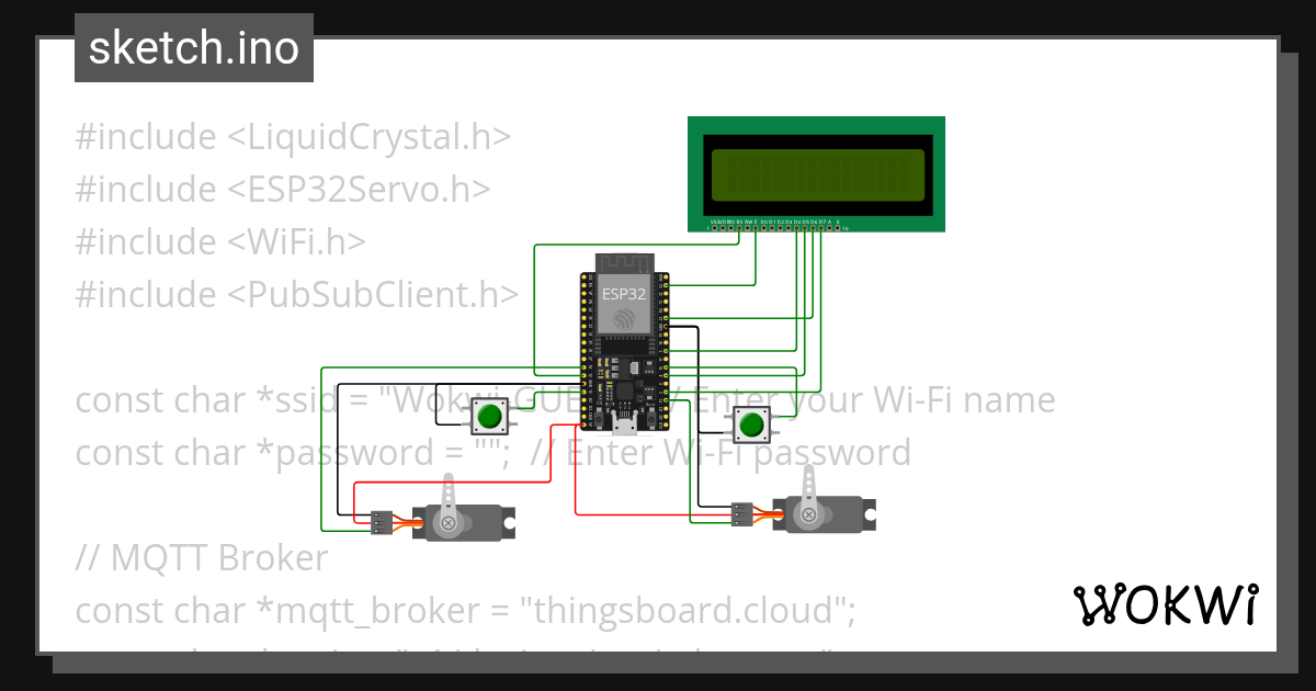 WOKWI PARKIR - Wokwi ESP32, STM32, Arduino Simulator