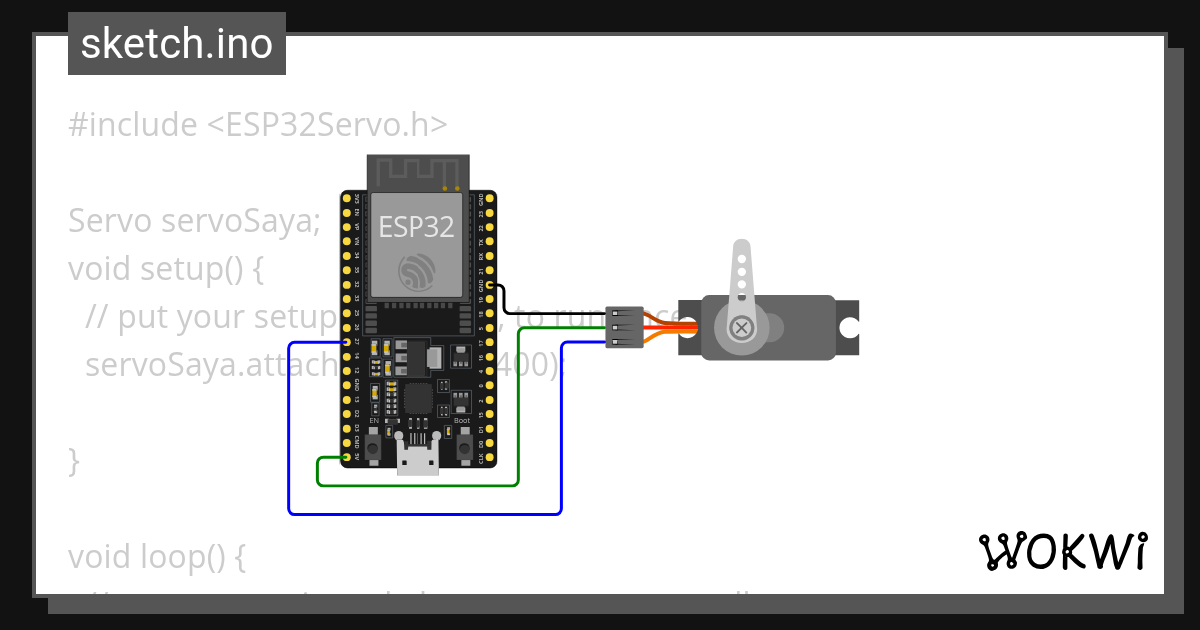 Servo Wokwi Esp32 Stm32 Arduino Simulator 6808