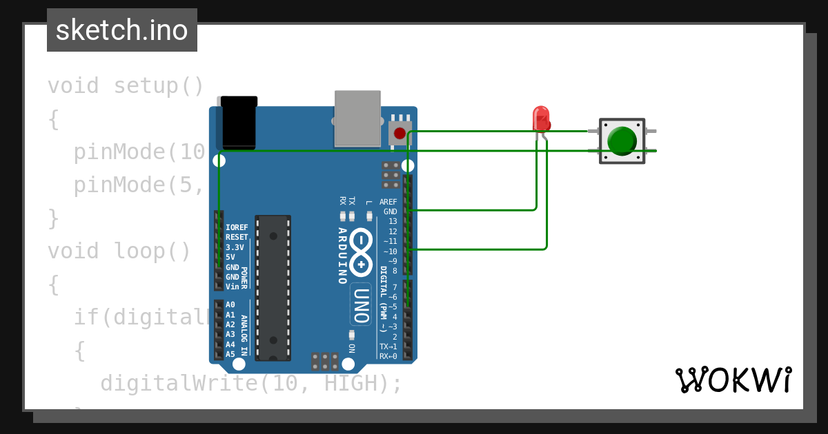 Using Switch Wokwi Esp32 Stm32 Arduino Simulator 9031
