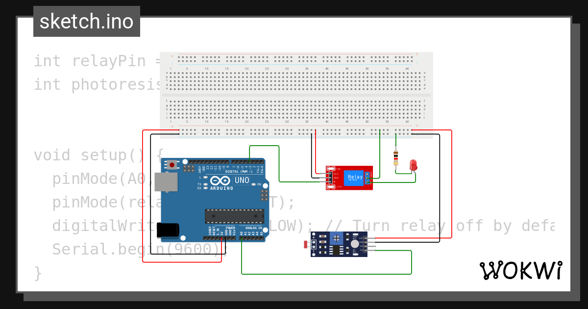 10 8 2024 Mechatronics Relay With Photoresistor Wokwi Esp32 Stm32