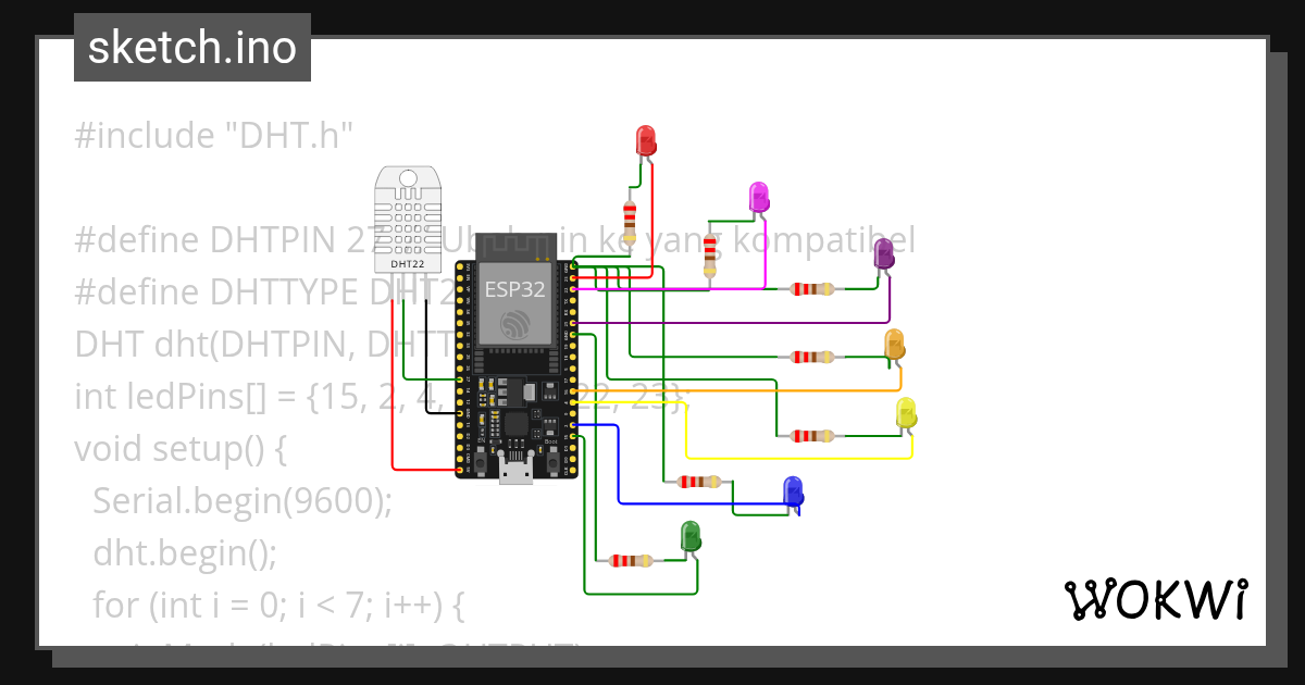 Tugas 2 Pertemuan 3 - Wokwi ESP32, STM32, Arduino Simulator