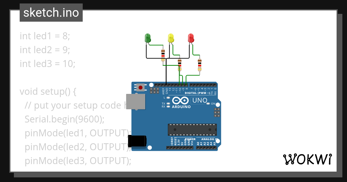 Lampu Wokwi Esp32 Stm32 Arduino Simulator 1109