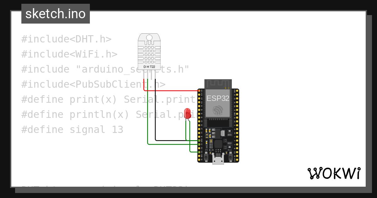 Dhtsesnormqtt Wokwi Esp32 Stm32 Arduino Simulator