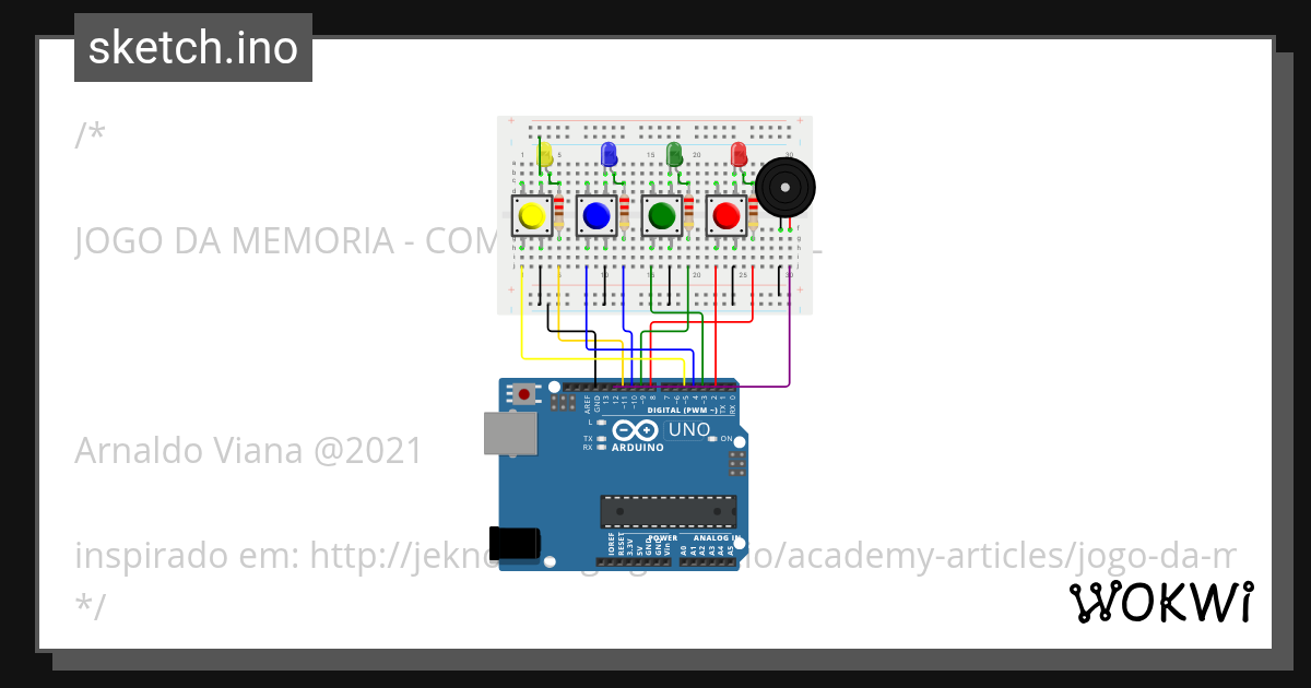 genius Copy - Wokwi ESP32, STM32, Arduino Simulator