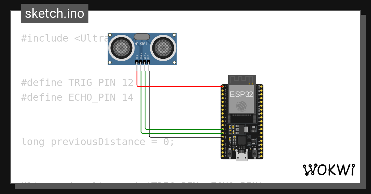 Sensor Ultrassonico Wokwi Esp32 Stm32 Arduino Simulator 1015