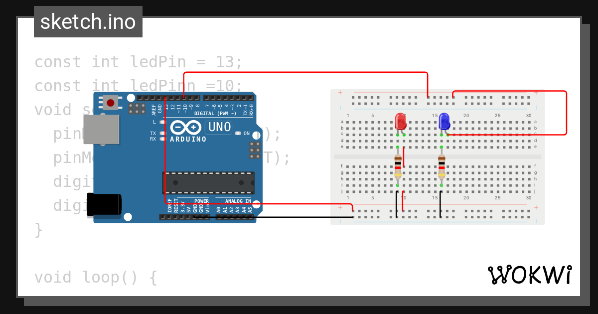 Led Policia Wokwi Esp32 Stm32 Arduino Simulator 7772