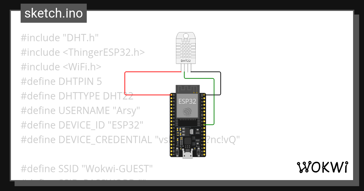 IoT DHT22 not fixed - Wokwi ESP32, STM32, Arduino Simulator