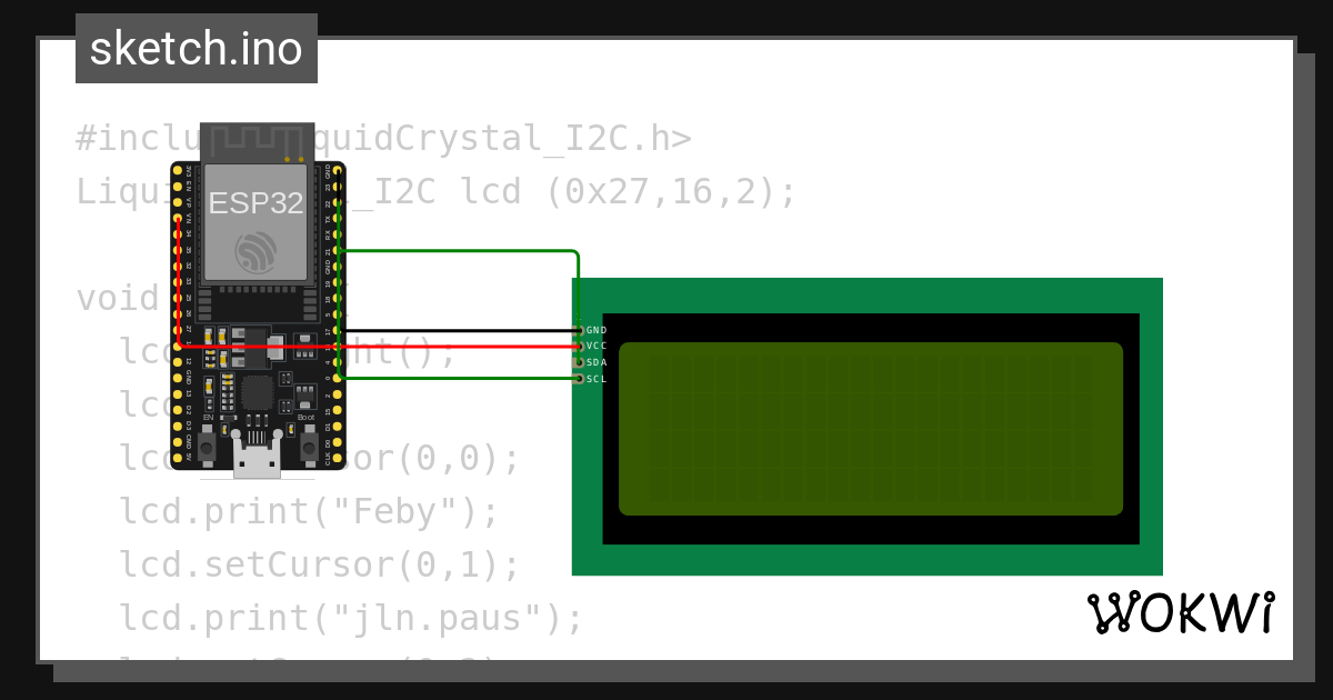 Feby Wokwi Esp32 Stm32 Arduino Simulator