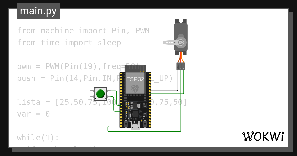 Practica Servomotor Wokwi Esp32 Stm32 Arduino Simulator