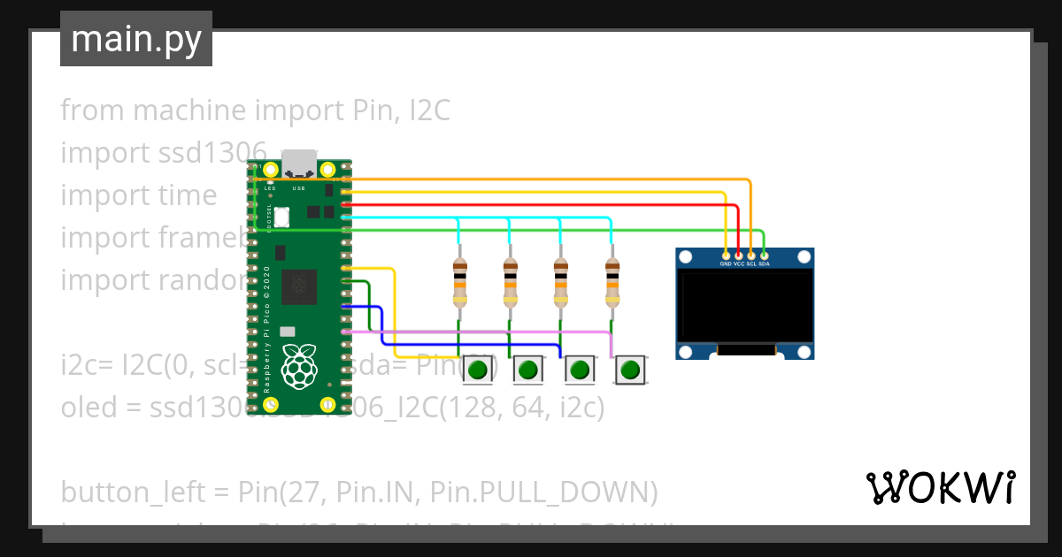 Tetris - Wokwi ESP32, STM32, Arduino Simulator