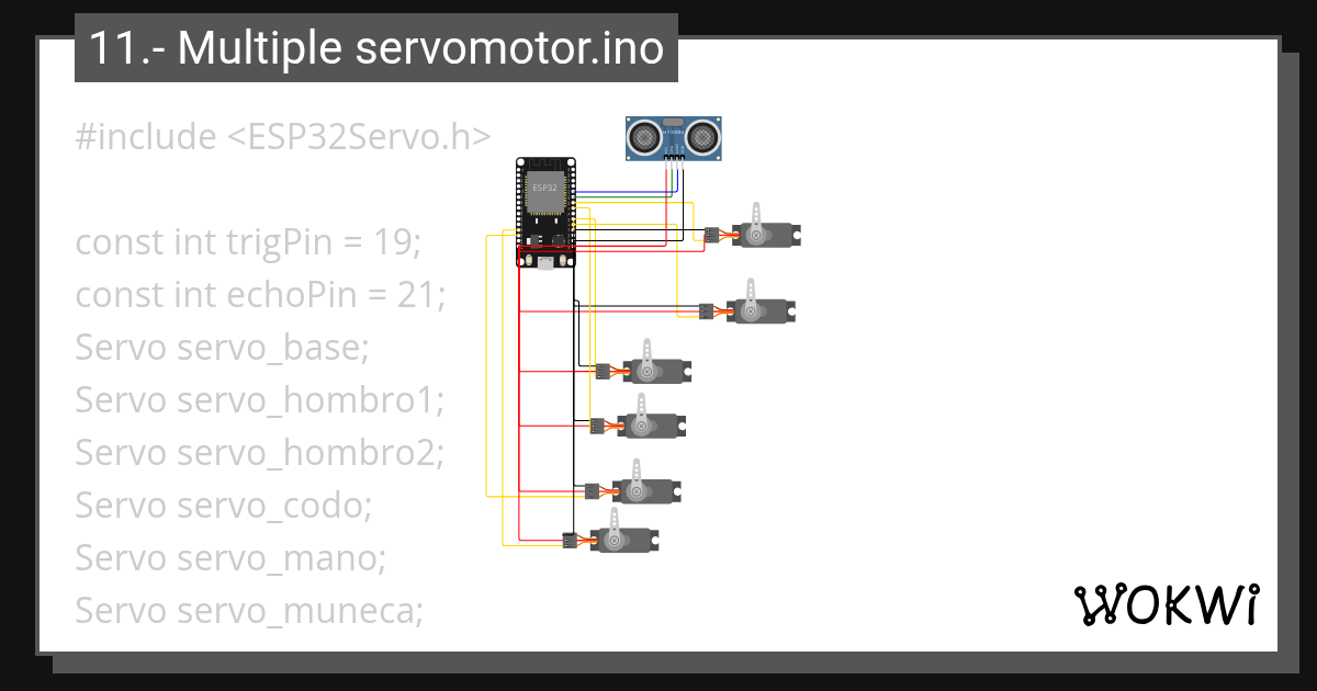 Brazo servo testeo - Wokwi ESP32, STM32, Arduino Simulator Brazo servo testeo - Wokwi ESP32, STM32, Arduino Simulator