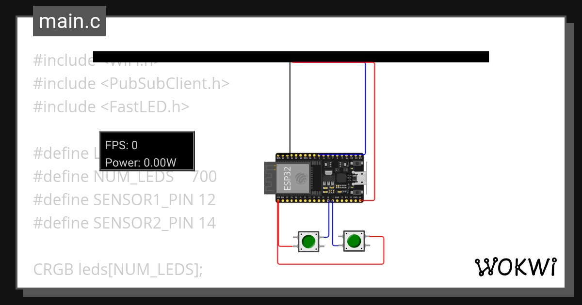 LED Fader aus ChatGPT - Wokwi ESP32, STM32, Arduino Simulator
