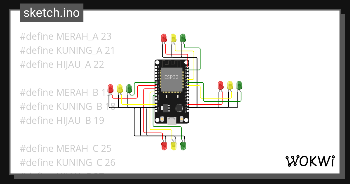 Tugas3 - Wokwi ESP32, STM32, Arduino Simulator