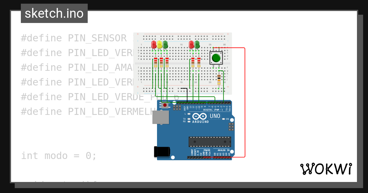 SemÁforo Inteligente Wokwi Esp32 Stm32 Arduino Simulator 4956