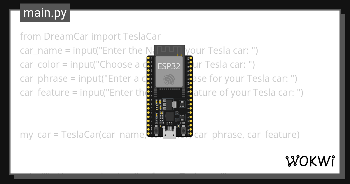 class and object Copy - Wokwi ESP32, STM32, Arduino Simulator class and object Copy - Wokwi ESP32, STM32, Arduino Simulator