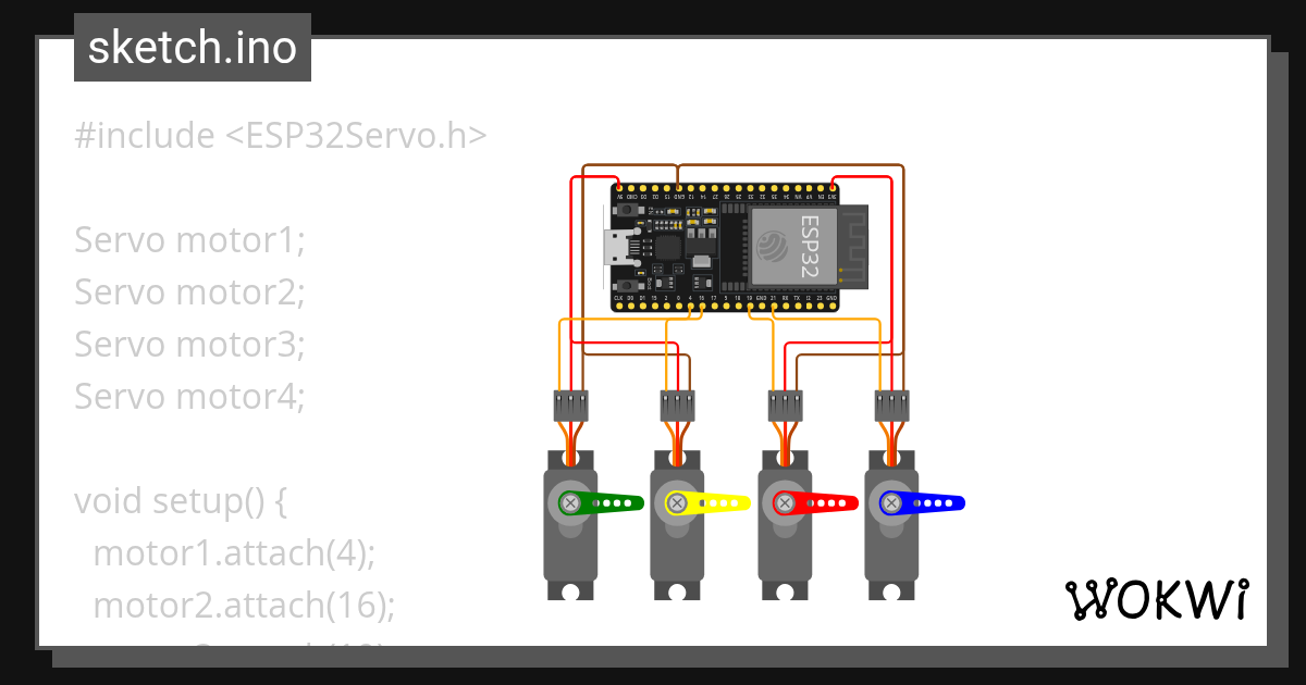Motor 4 Copy3 Wokwi Esp32 Stm32 Arduino Simulator 