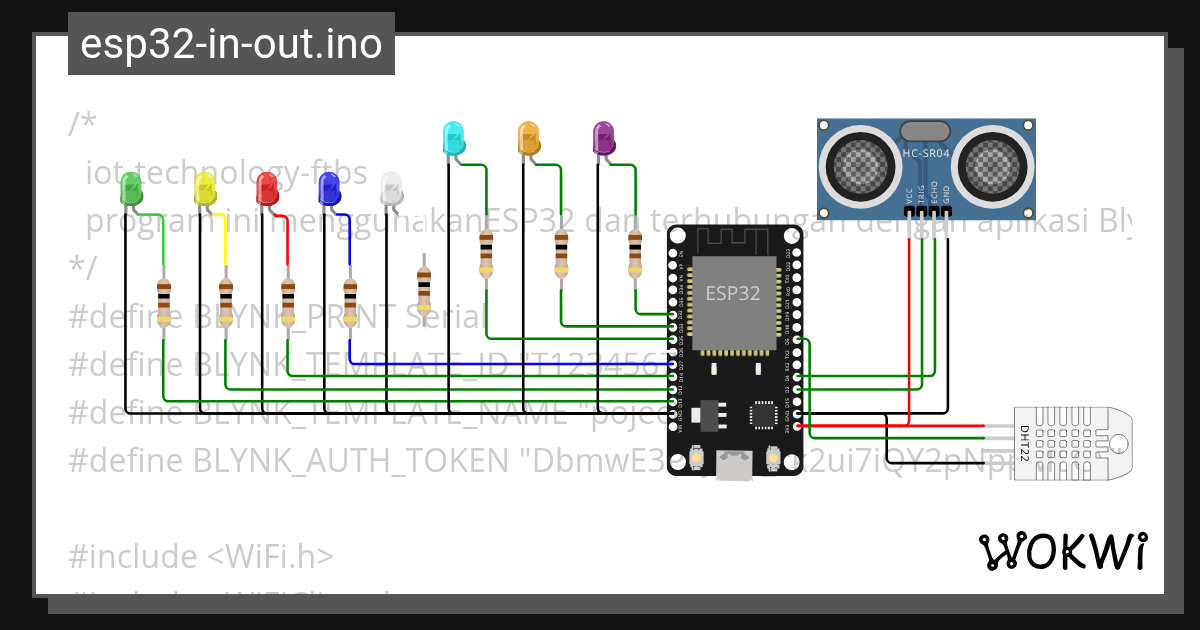 Tugas 1 - Futhon Faqih Ghoni Arriziq (21010011) - Wokwi ESP32, STM32, Arduino Simulator