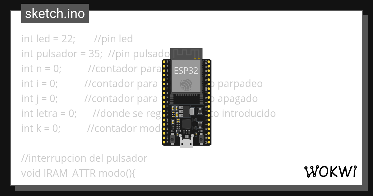 Prueba1 - Wokwi ESP32, STM32, Arduino Simulator