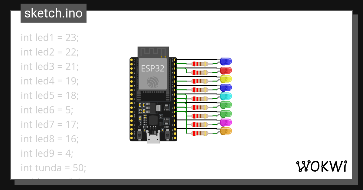 latihan1 MELLY program wokwi - Wokwi ESP32, STM32, Arduino Simulator