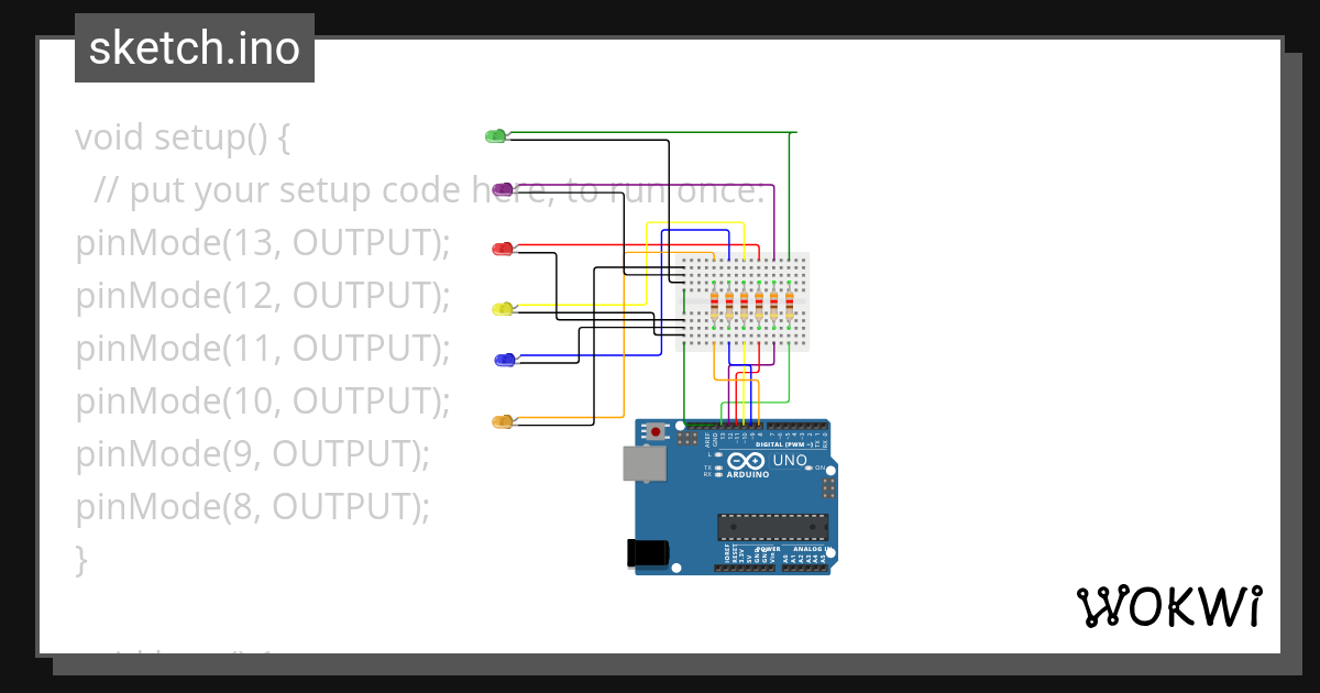 LEDS_COLORES - Wokwi ESP32, STM32, Arduino Simulator