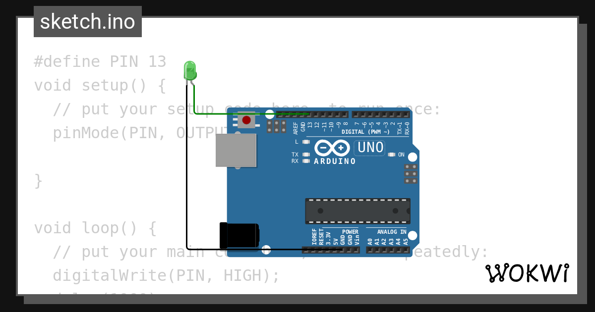 Proyecto Led Wokwi Esp32 Stm32 Arduino Simulator 0216