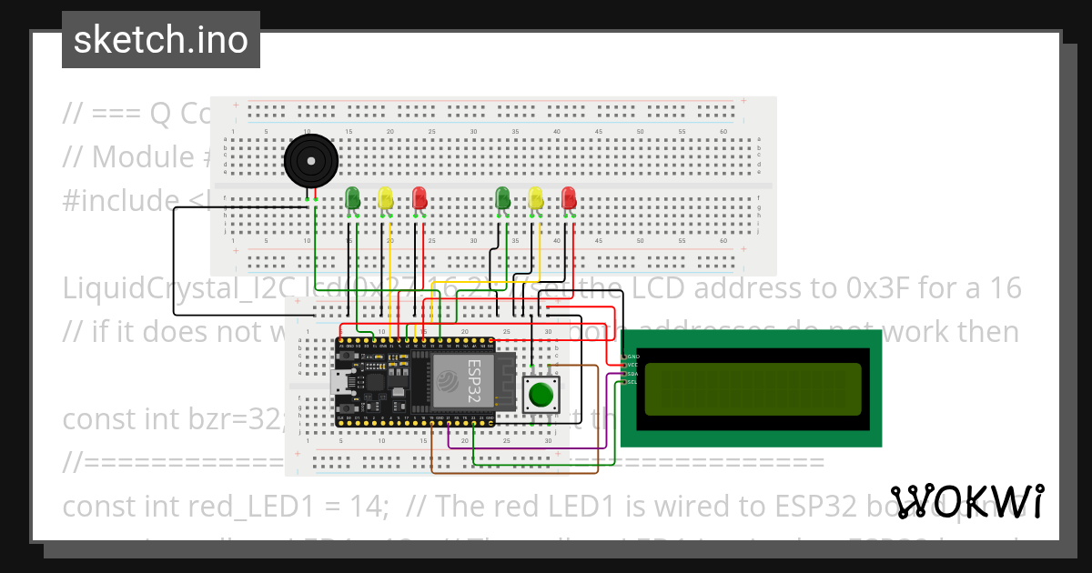 Week 6 Project Q Coleman - Wokwi ESP32, STM32, Arduino Simulator