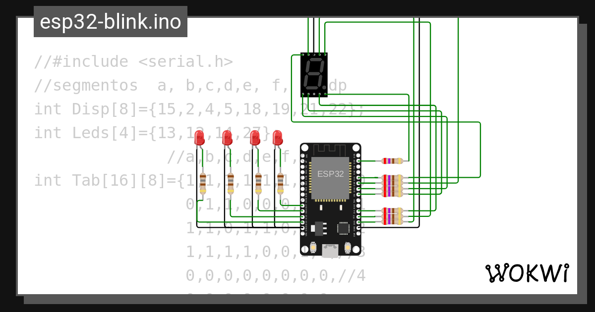 Contador V1 Wokwi Esp32 Stm32 Arduino Simulator 5815