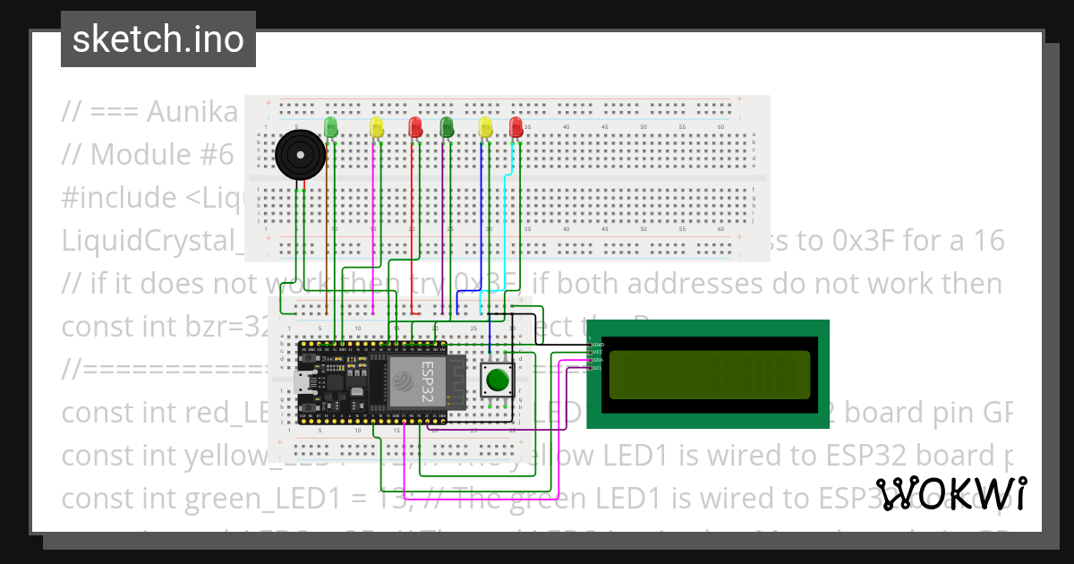 Module 6- Aunika Risbrook - Wokwi ESP32, STM32, Arduino Simulator