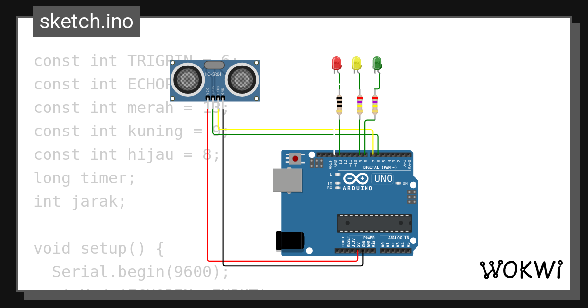 Ultrasonik Ibnu Wokwi Esp32 Stm32 Arduino Simulator 9056