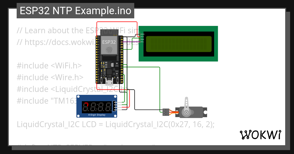 ESP32 NTP Example.ino Copy - Wokwi ESP32, STM32, Arduino Simulator