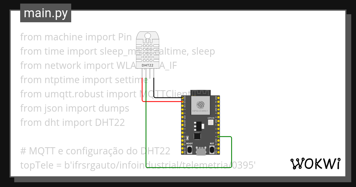 trabalho telemetria - Wokwi ESP32, STM32, Arduino Simulator