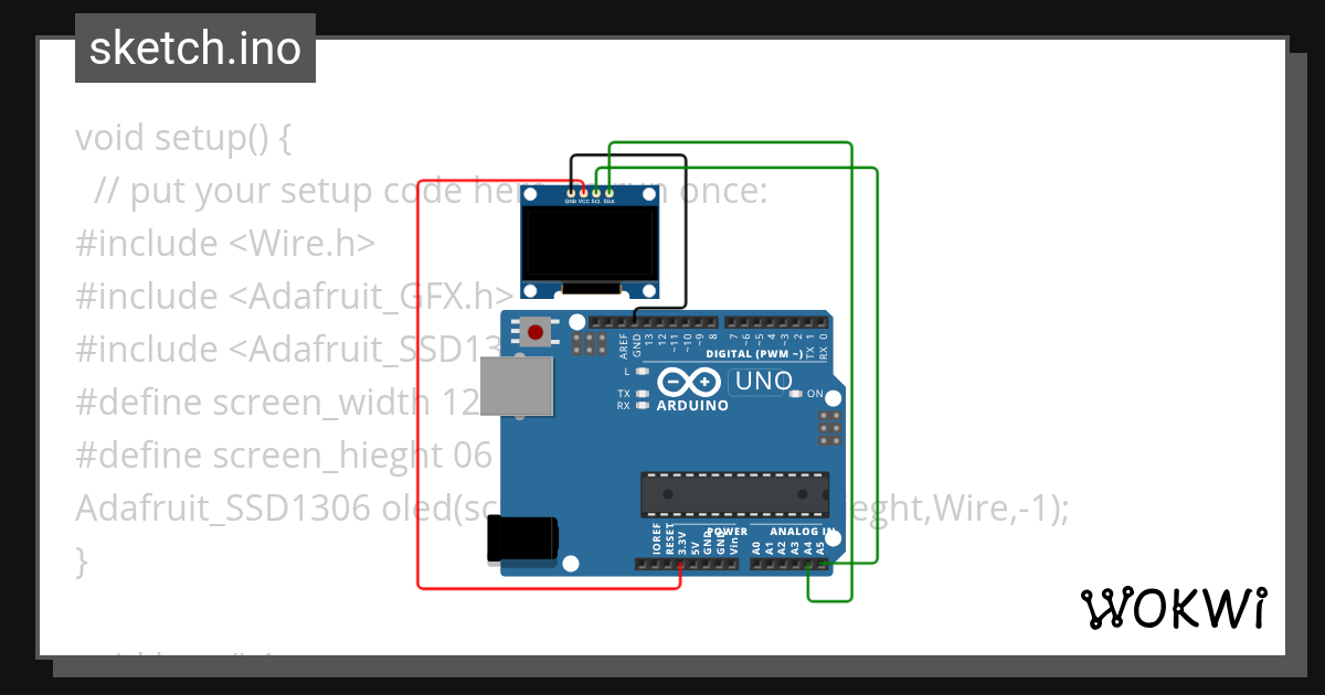Display ssd1306 - Wokwi ESP32, STM32, Arduino Simulator Display ssd1306 - Wokwi ESP32, STM32, Arduino Simulator